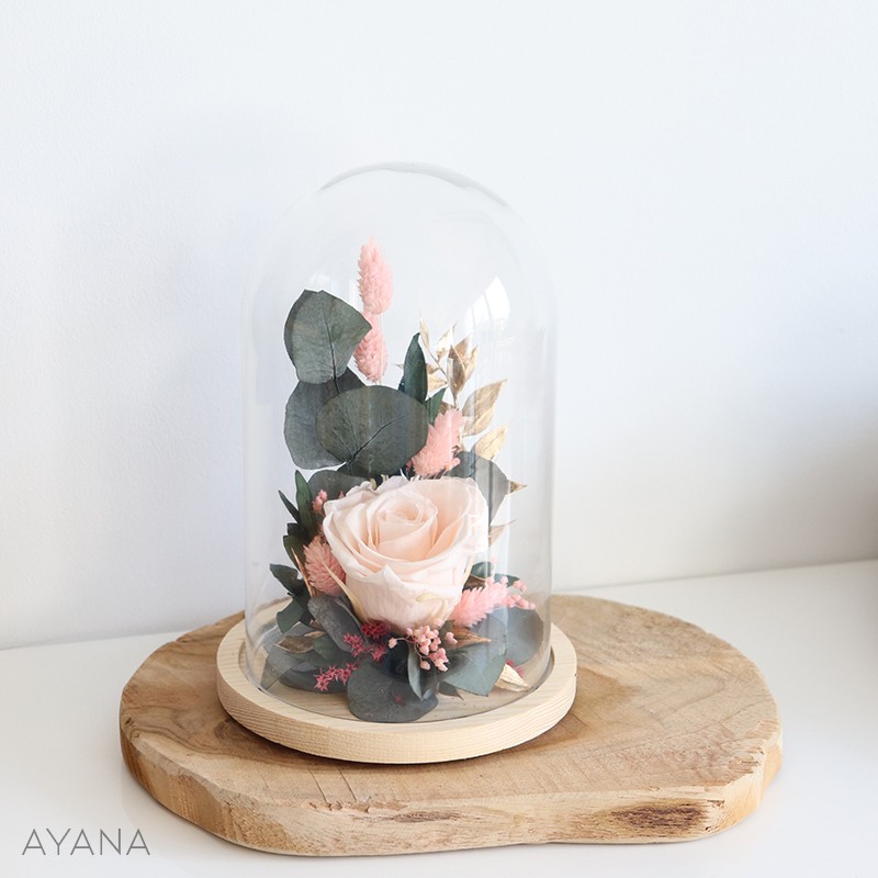 Cloches fleuries - Fleurs stabilisées et séchées - AYANA Floral Design
